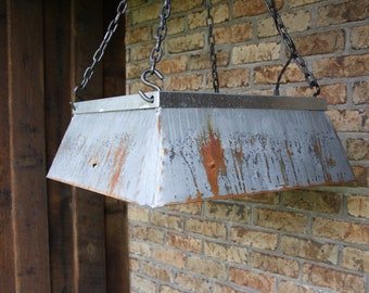 Rustic Industrial Trough Light Galvanized Light W/bulbs | Etsy