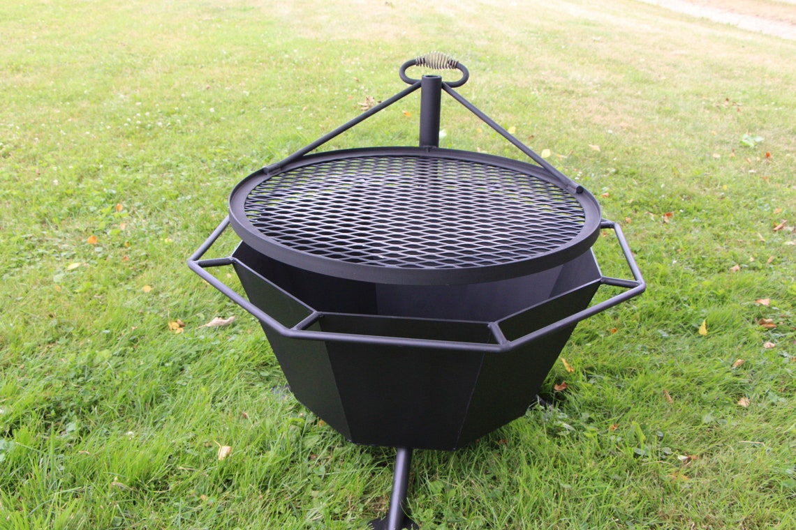 Patio Fire Pit, Barbeque Pit #2416 - Etsy