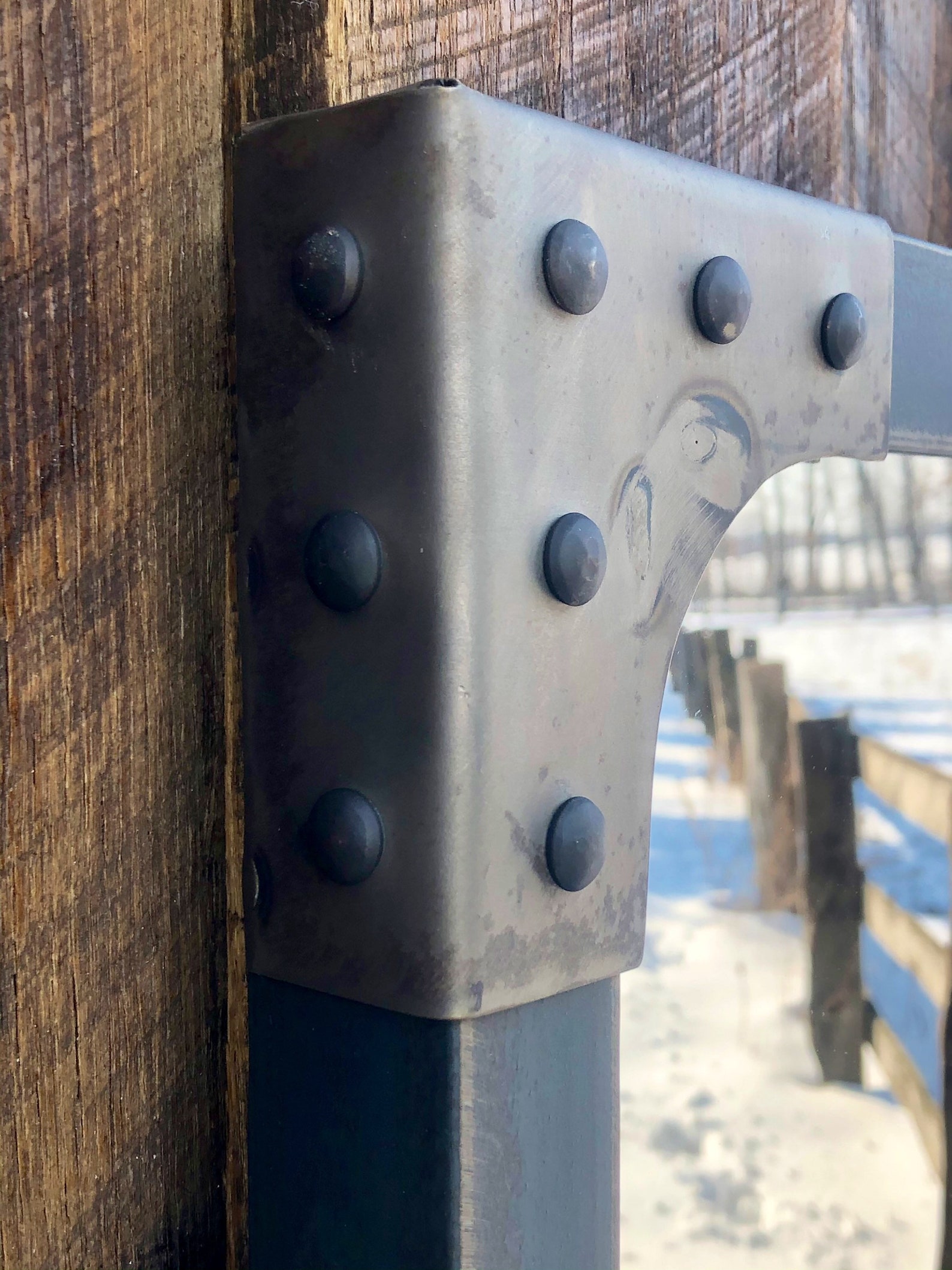 Rustic Industrial Mirror Frame Reclaimed Barn Wood & Raw - Etsy