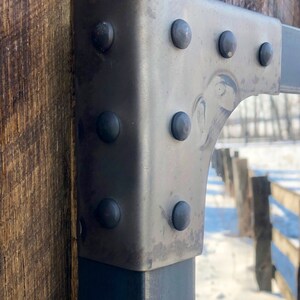 Rustic Industrial Mirror Frame Reclaimed Barn Wood & Raw - Etsy