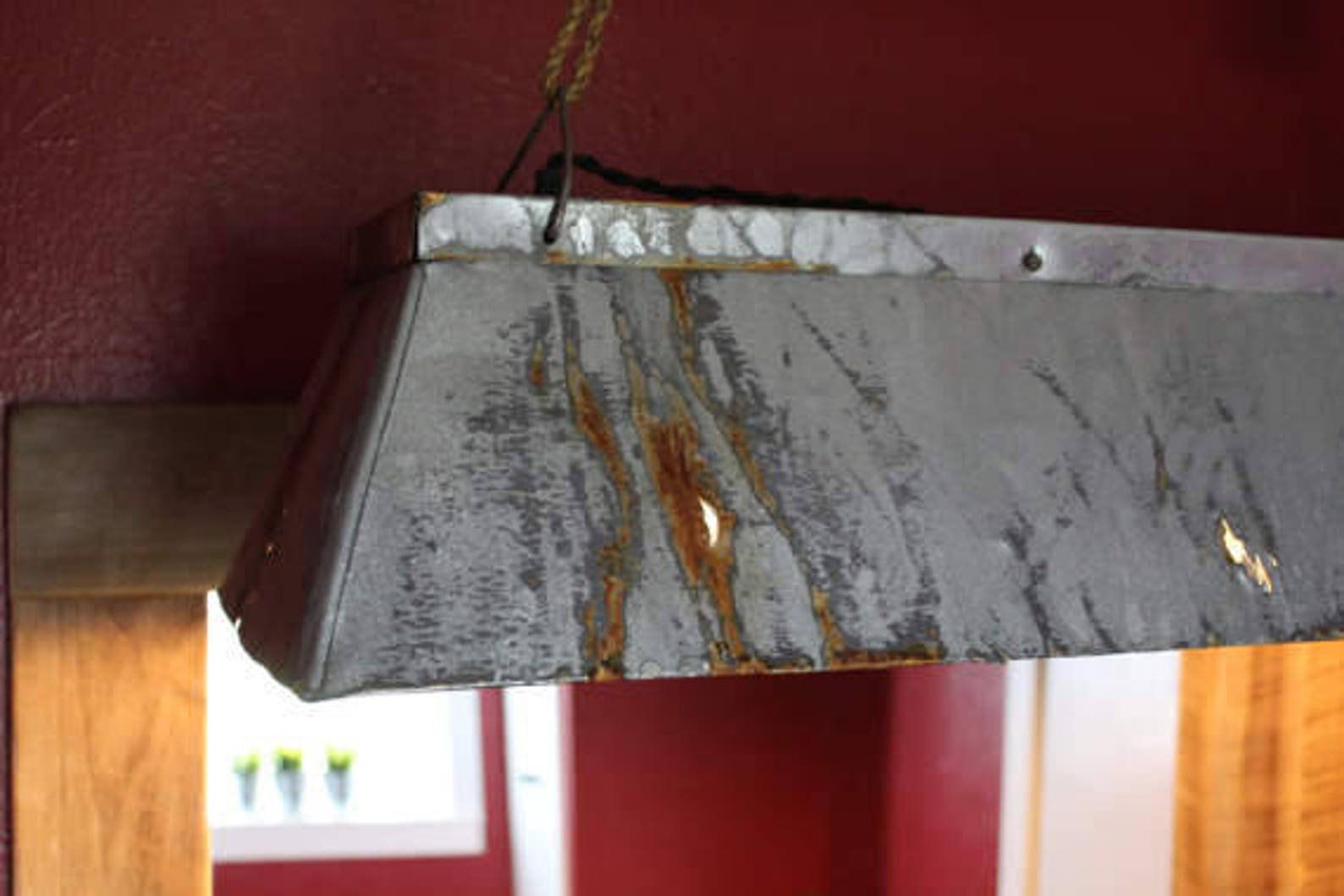 Rustic Industrial Trough Light - Galvanized Light W/bulbs #L3890 - Etsy