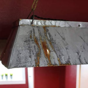 Rustic Industrial Trough Light - Galvanized Light W/bulbs #L3890 - Etsy