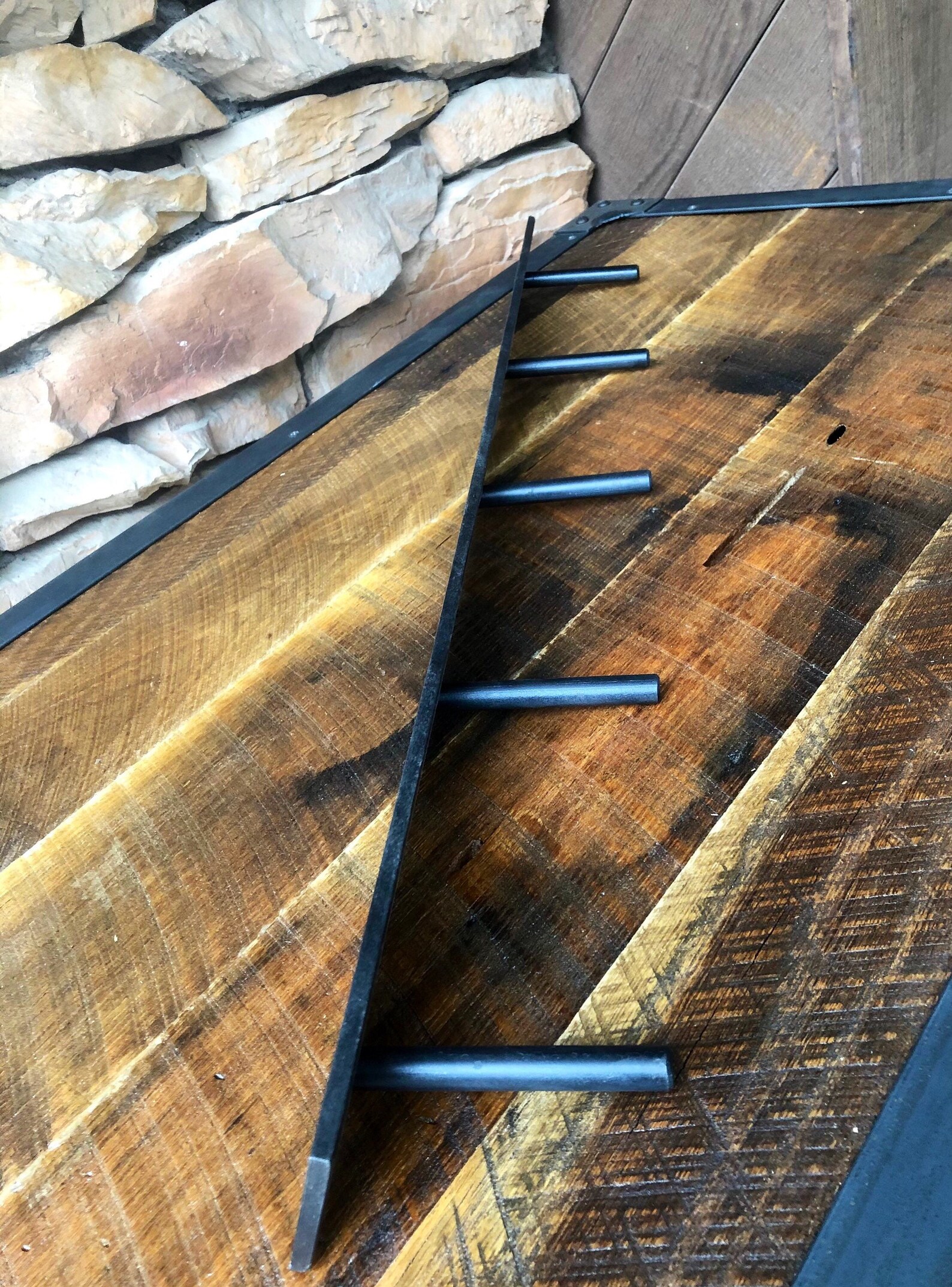 Wall Mounted Coat Rack, Industrial Coat Rack, Rustic Coat Rack, Custom ...