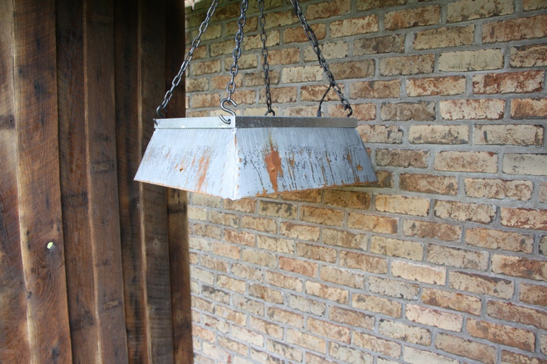 Rustic Industrial Trough Light Galvanized Light w/Bulbs | Etsy
