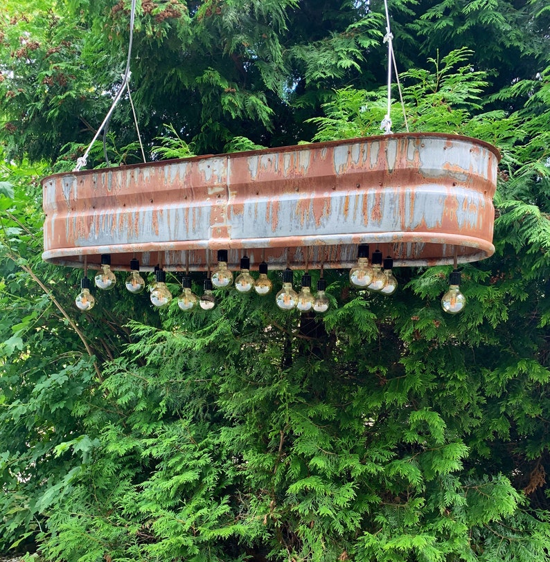 Rustic Trough Light, Rustic Tank Light, Farmhouse Lighting #602412 - Etsy