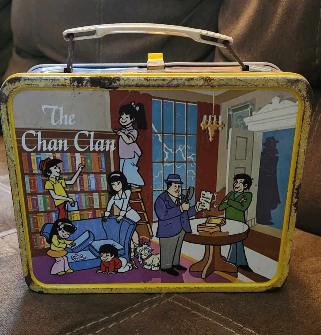 Vintage Metal Lunchbox With Thermos Chan Clan Cartoon 70s - Etsy