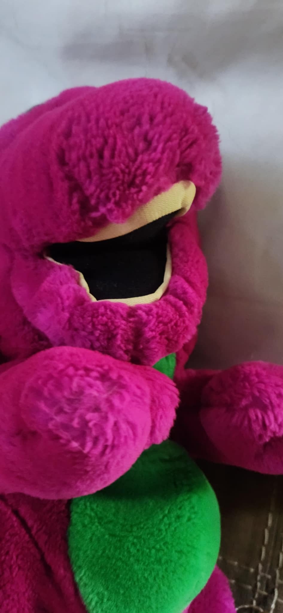 Vintage 1992 Dakin Plush Barney Hand Puppet Toy - Etsy