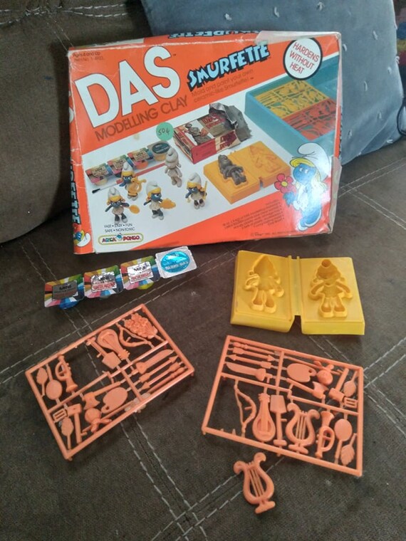 Das Smurfette Clay Figurine Kit the Smurfs 1983 Original Box | Etsy