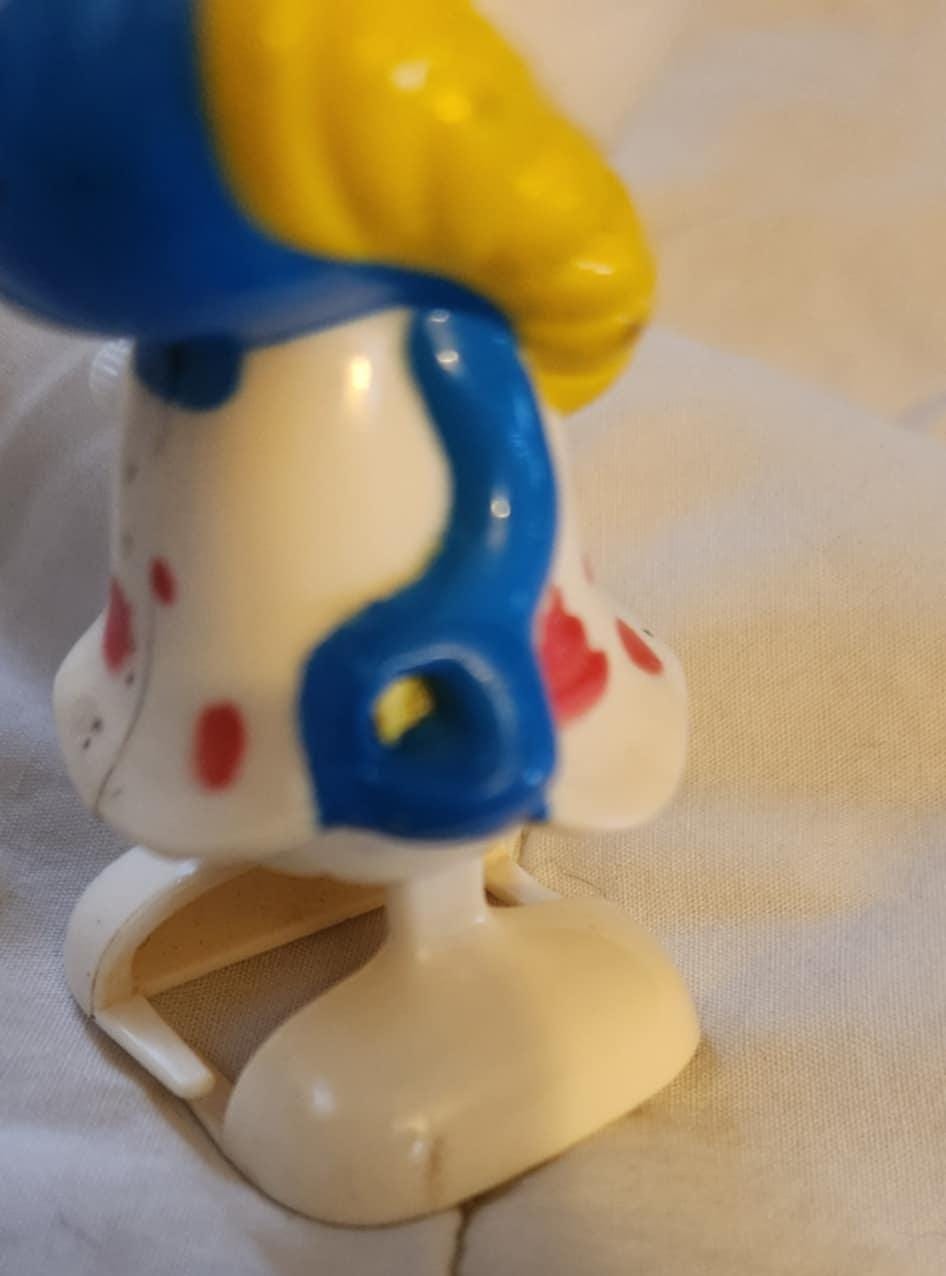 Vintage Smurfette Wind up Retro Smurfs Toy 1982 Peyo Galoob Hong Kong ...