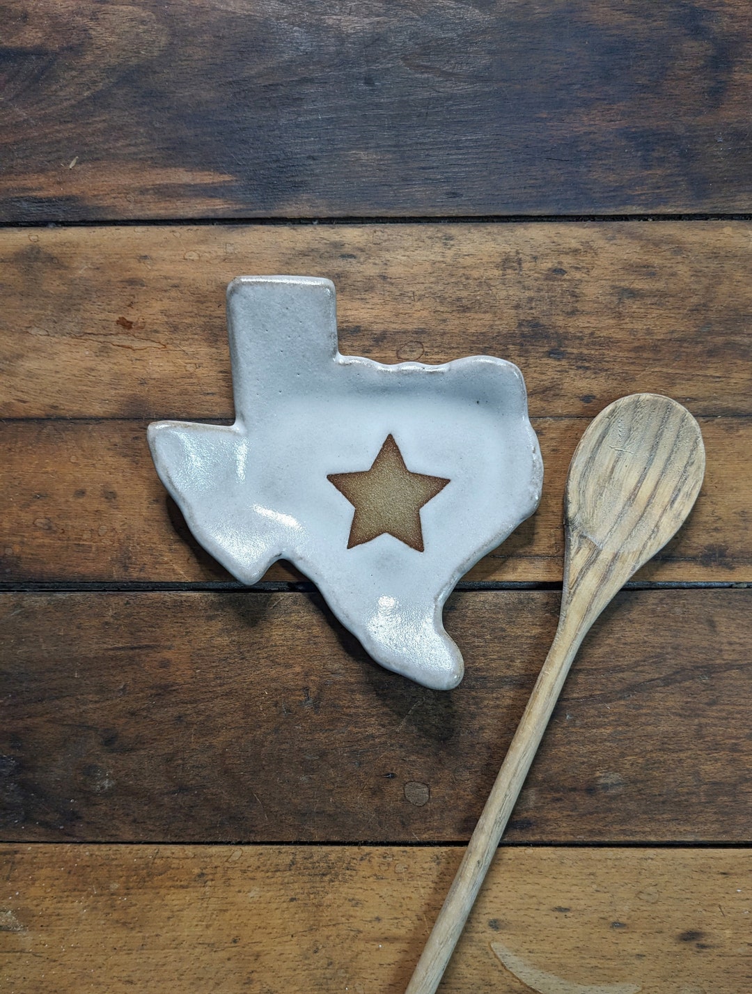 Texas Spoon Rest - Handmade - TX Pottery - Ceramics - Housewarming Gift ...
