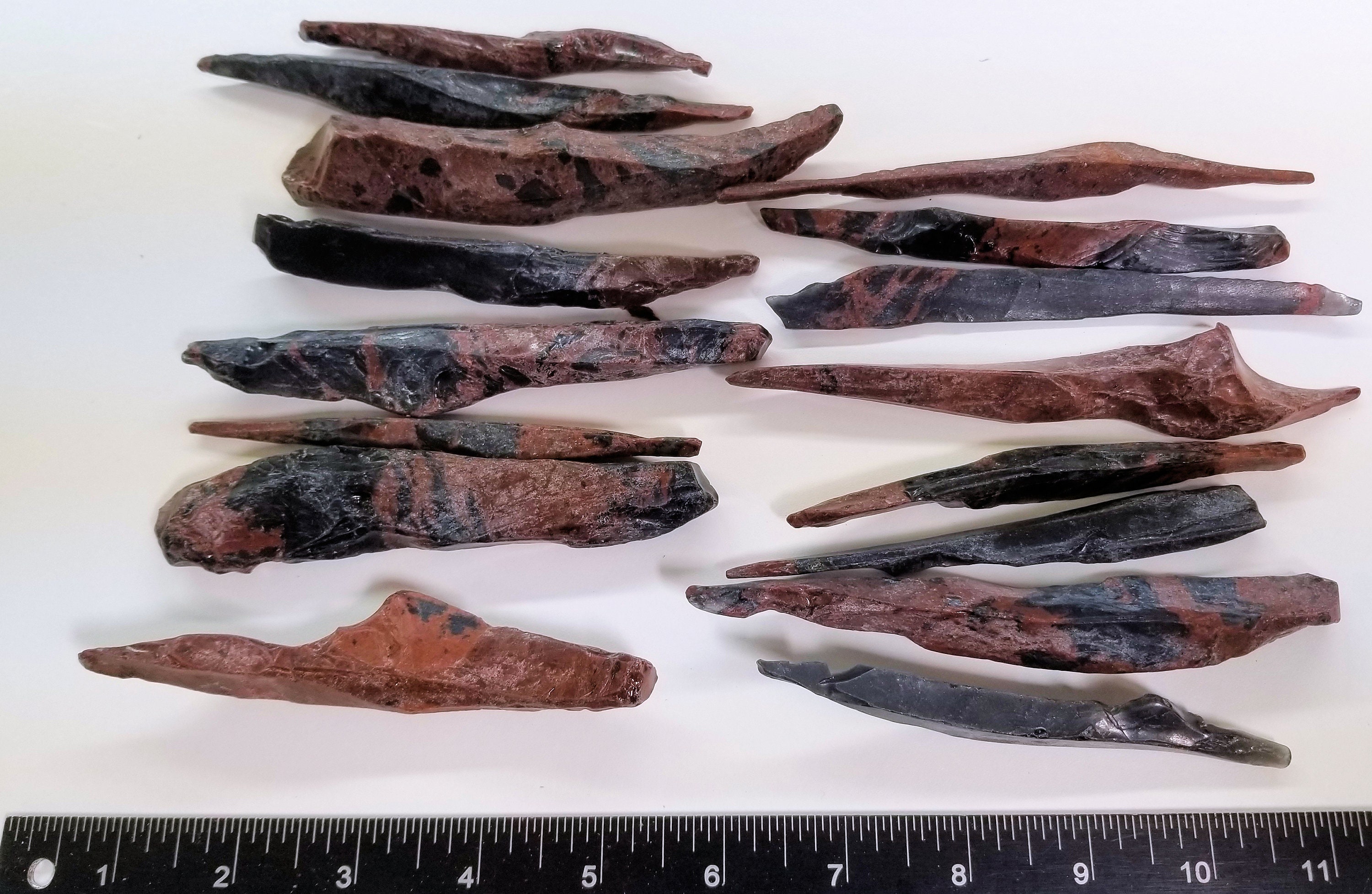 Davis Creek California Obsidian Needles 1 POUND LARGE Size Needles - Etsy