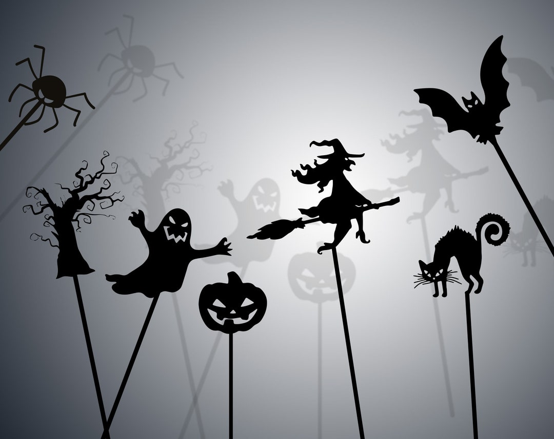 Shadow Puppet / Chinese Shadows Halloween Theme Set / Halloween Themed Set. - Etsy