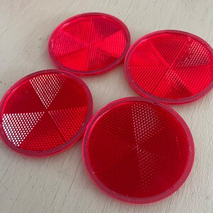 Vintage Dominion Auto Flare/stop/turn/tail Light Red Plastic Lenses ...
