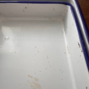 Set of Two Vintage Enamel Photo Developing Drip Trays/pans With Pour ...
