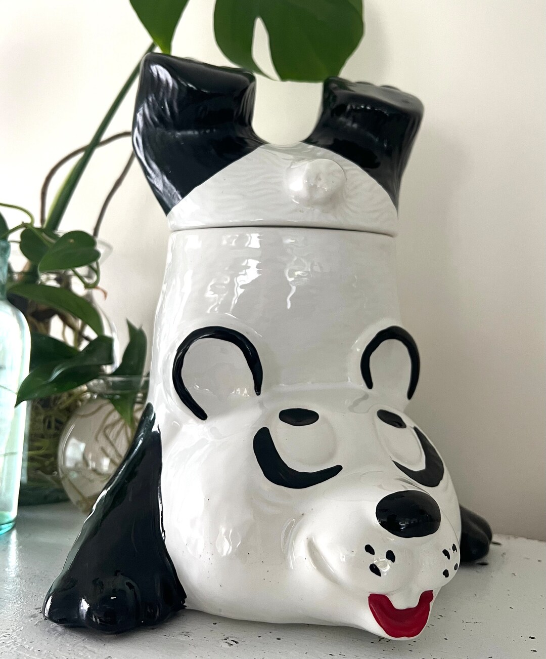 Mccoy Panda Handstand Cookie Jar, Retro Collectible Kitchen Decor - Etsy