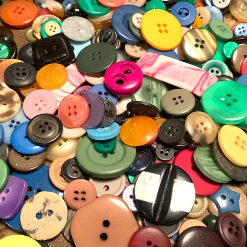 Vintage Assorted Buttons - Etsy