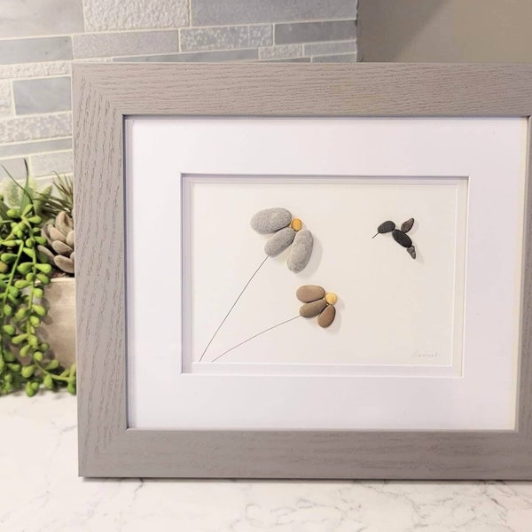 Framed Pebble Art - Etsy