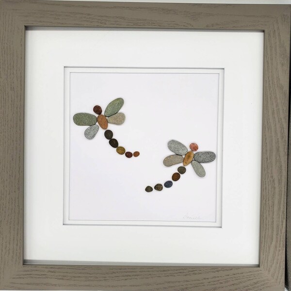 Dragon Fly Pebble Art - Etsy
