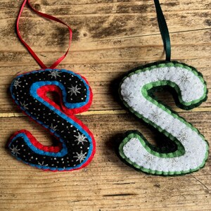 ABCD Handmade Alphabet Felt Decorations - Etsy