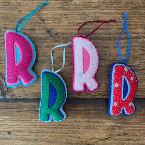 ABCD Handmade Alphabet Felt Decorations - Etsy