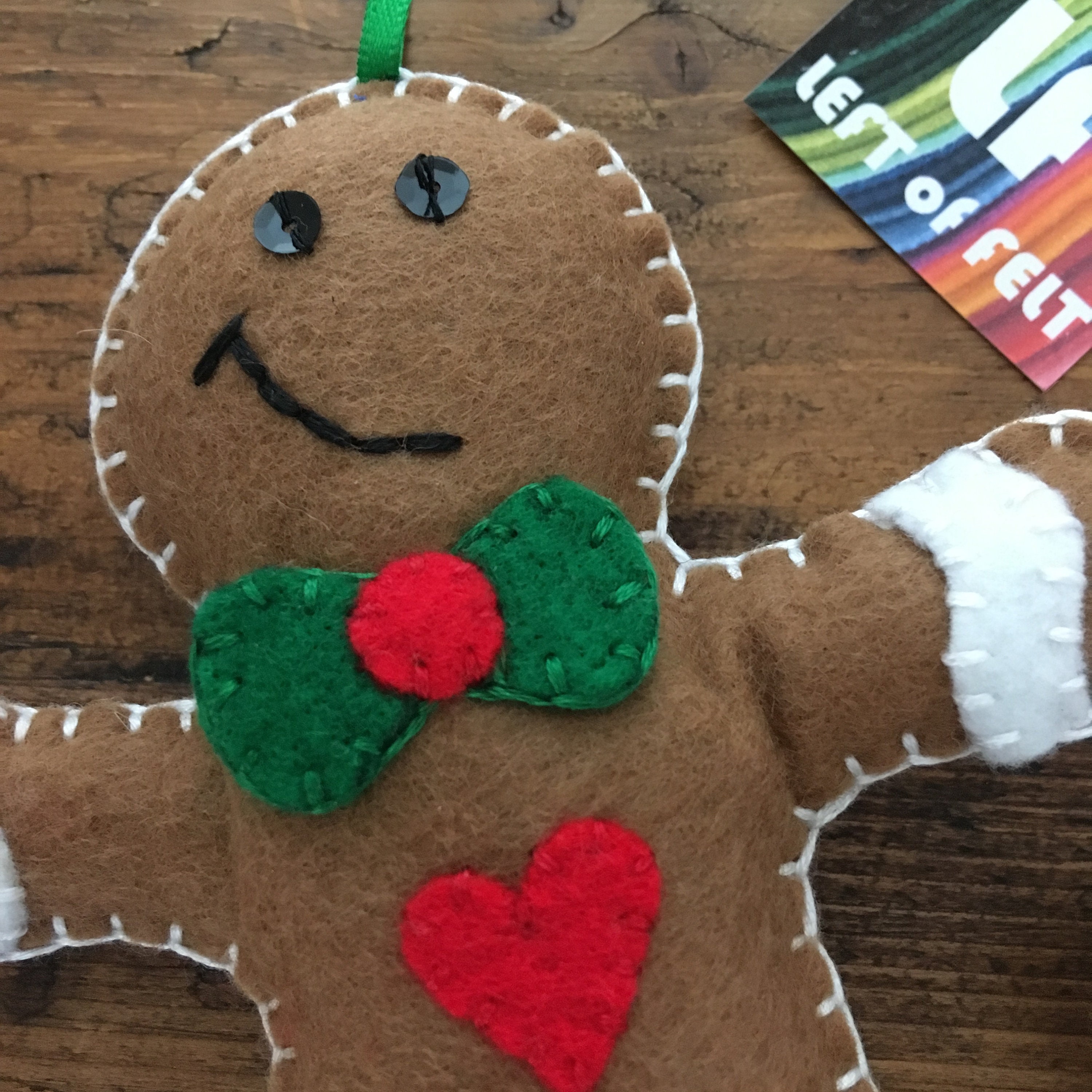 Gingerbread Boy or Girl Handmade Felt Christmas Ornaments - Etsy