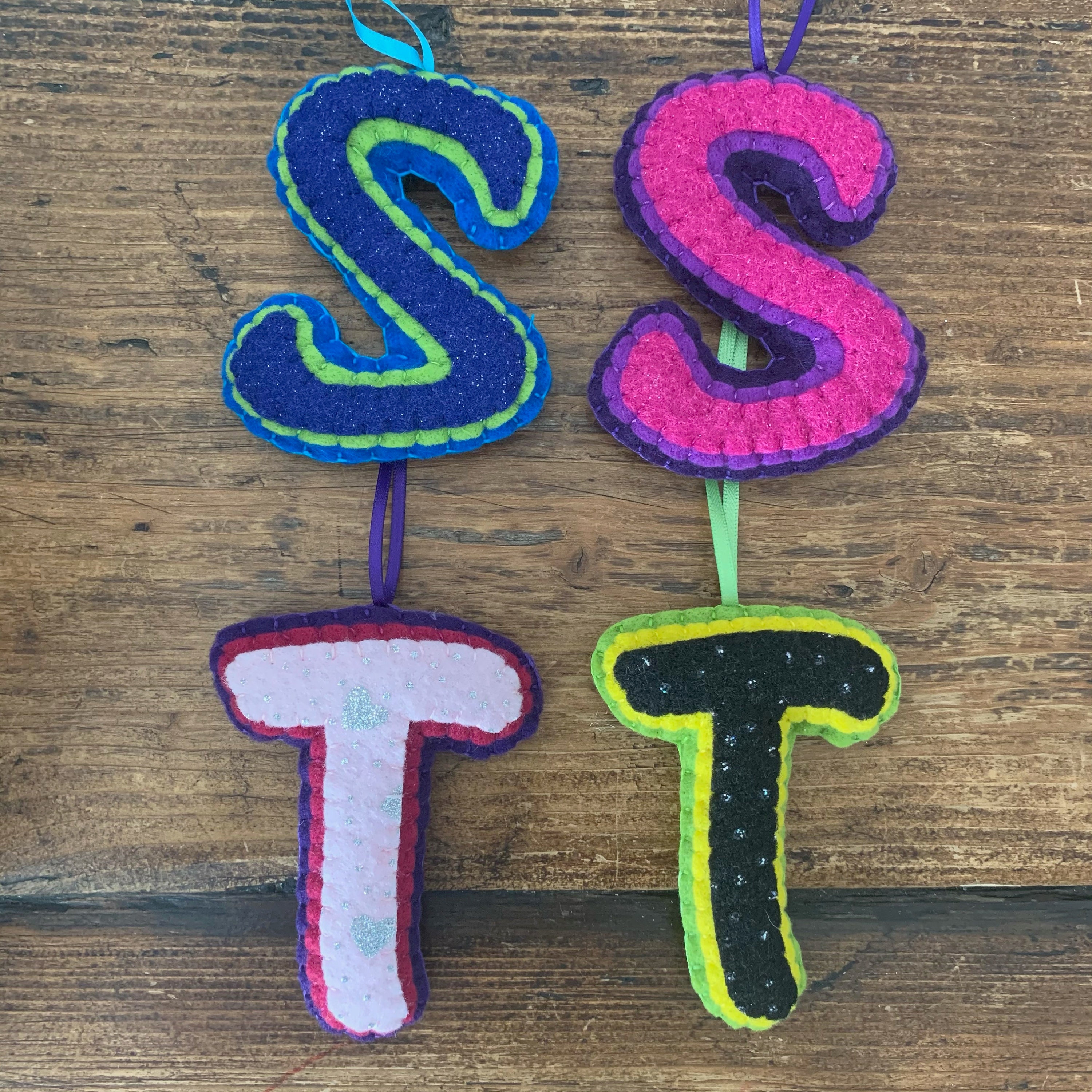 ABCD Handmade Alphabet Felt Decorations - Etsy