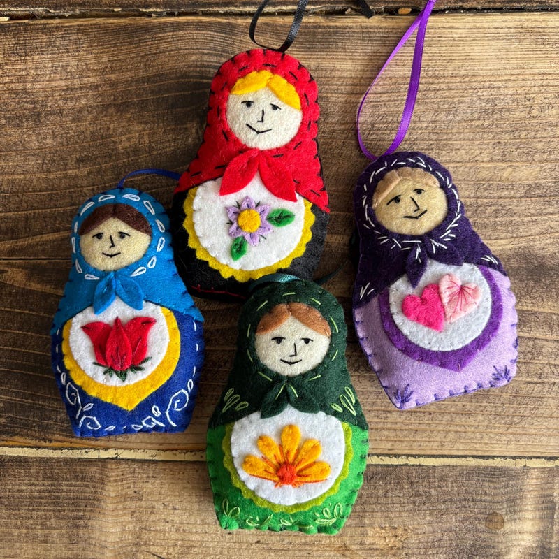 Felt Russian Doll - Etsy