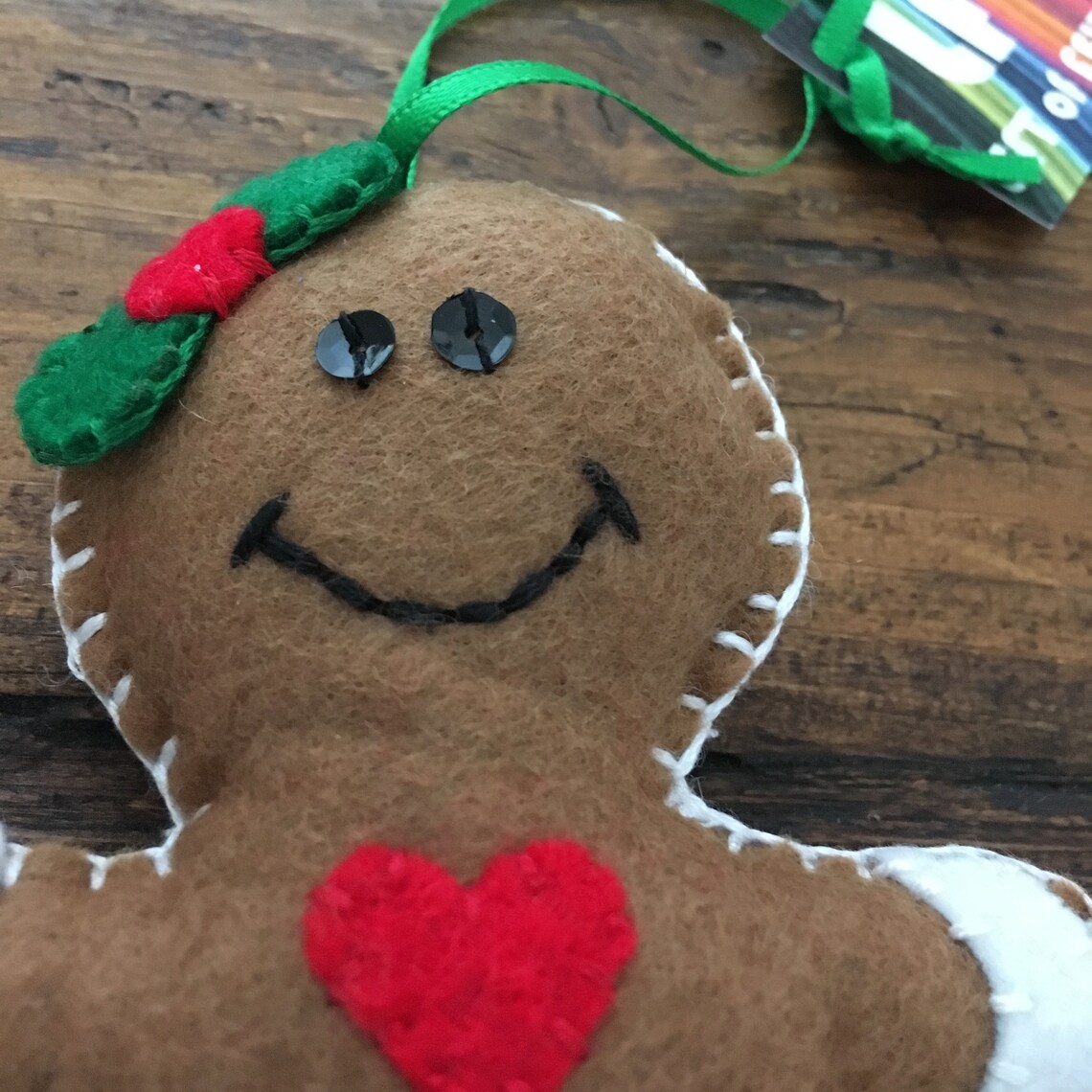 Gingerbread Boy or Girl Handmade Felt Christmas Ornaments - Etsy