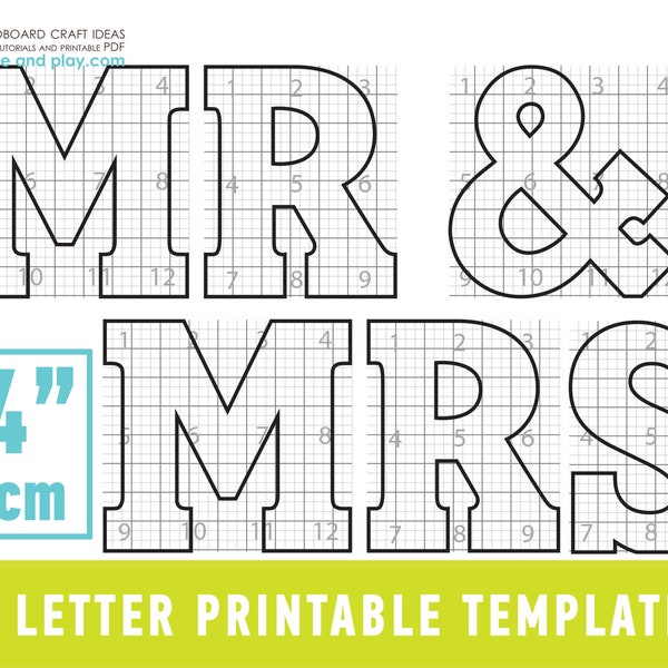 Mr and Mrs Letters - Etsy