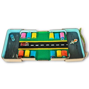 Travel Toy Car Storage With Track and Parking - Etsy