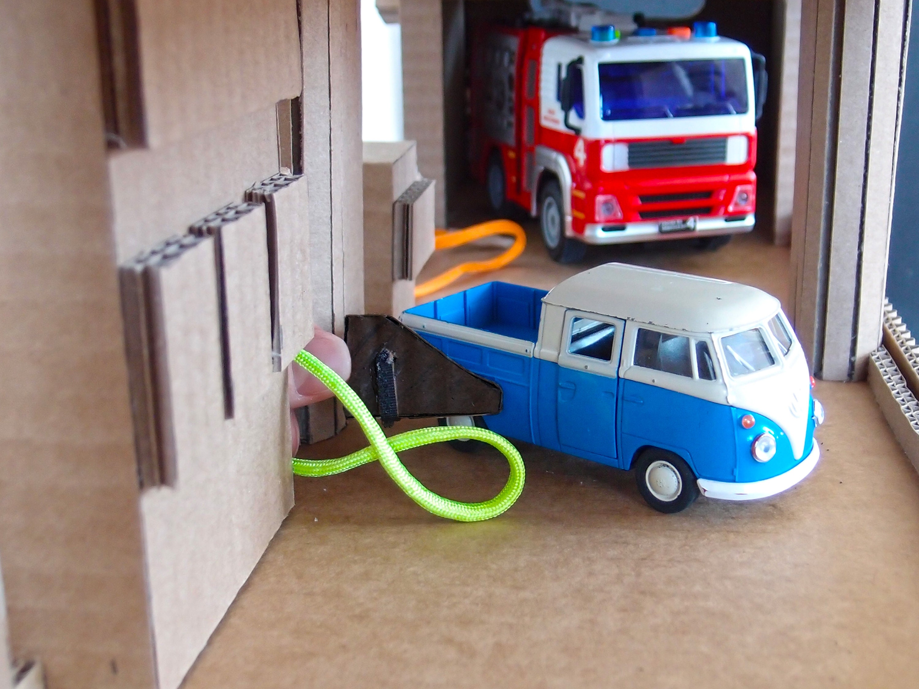 Cardboard Car Garage and Gas Station DIY Tutorial - Etsy