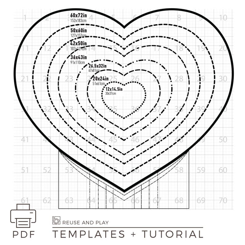 Heart Cutout Backdrop - Etsy