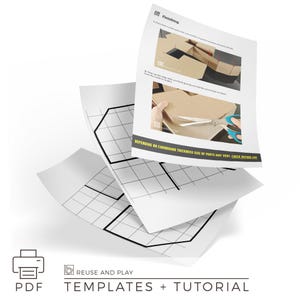Big BLOCK Numbers TEMPLATES | 12in - Etsy