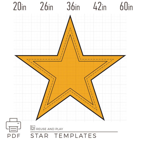 Large Cutout Stars - Etsy