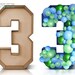 Giant BLOCK Numbers TEMPLATE | 26.5in - Etsy