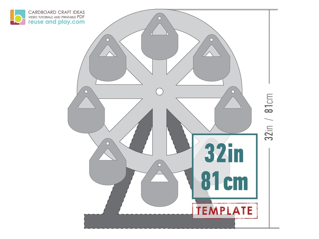 Ferris Wheel Template 32in - Etsy