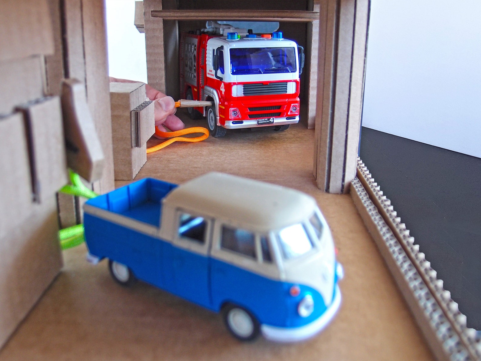 Cardboard Car Garage and Gas Station DIY Tutorial - Etsy