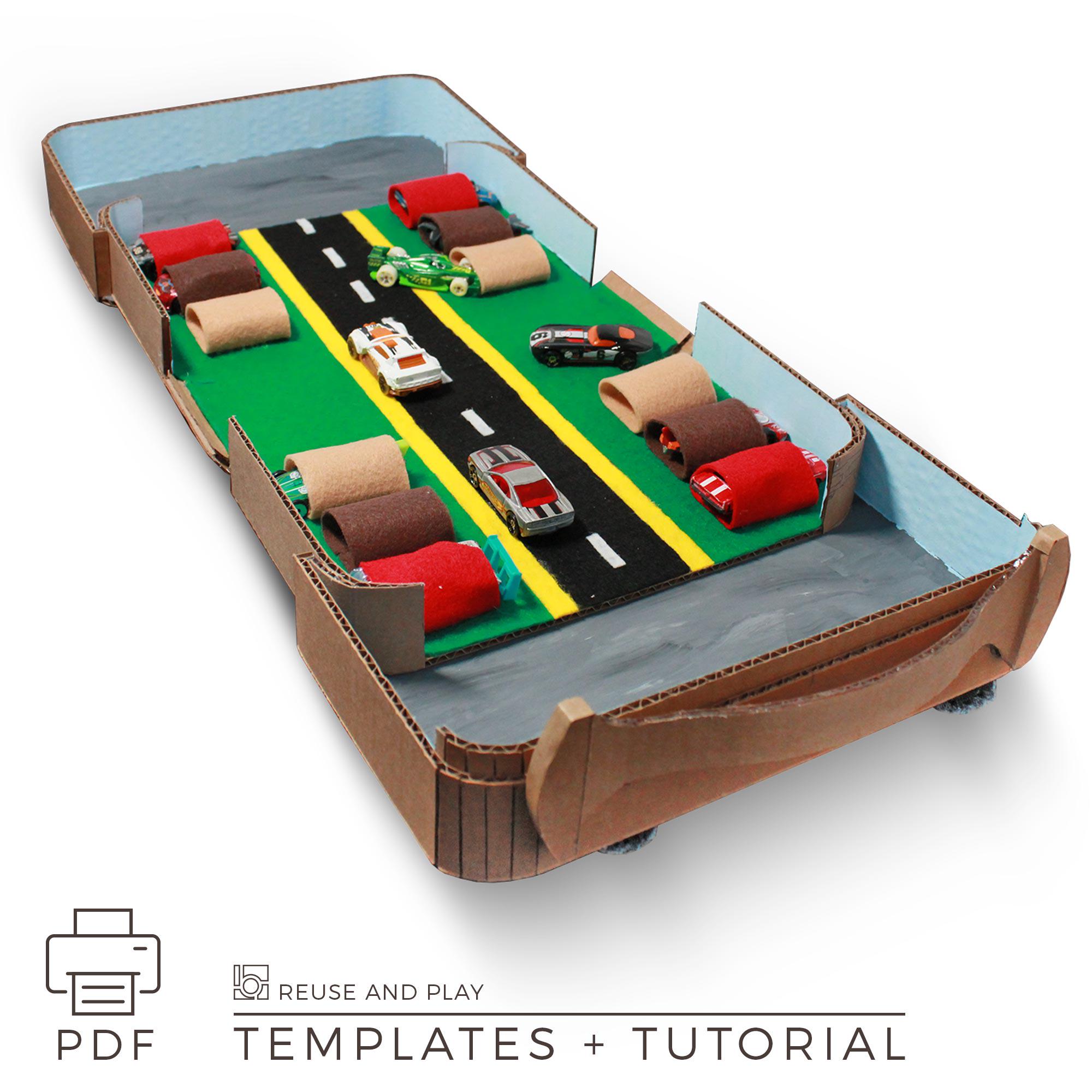 Travel Toy Car Storage With Track and Parking - Etsy