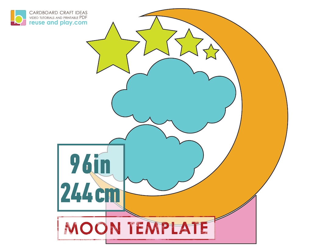 Half Moon Props TEMPLATES | 96in - Etsy