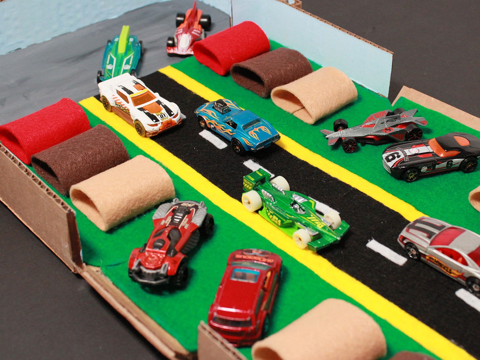 Travel Toy Car Storage With Track and Parking DIY | Etsy Canada