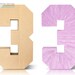 Giant BLOCK Numbers TEMPLATE | 26.5in - Etsy