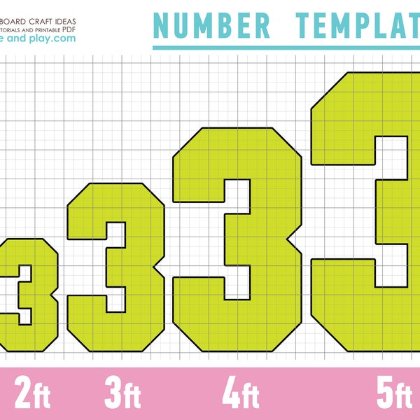 Number Templates - Etsy