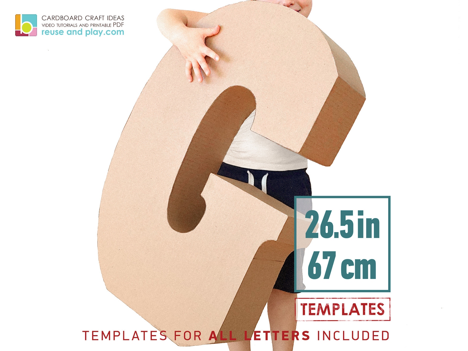 Giant 3D Letters TEMPLATES A-Z 26.5in - Etsy