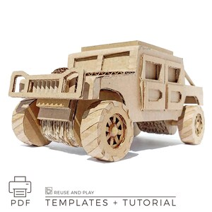 Humvee Truck Toy Car. TEMPLATES - Etsy