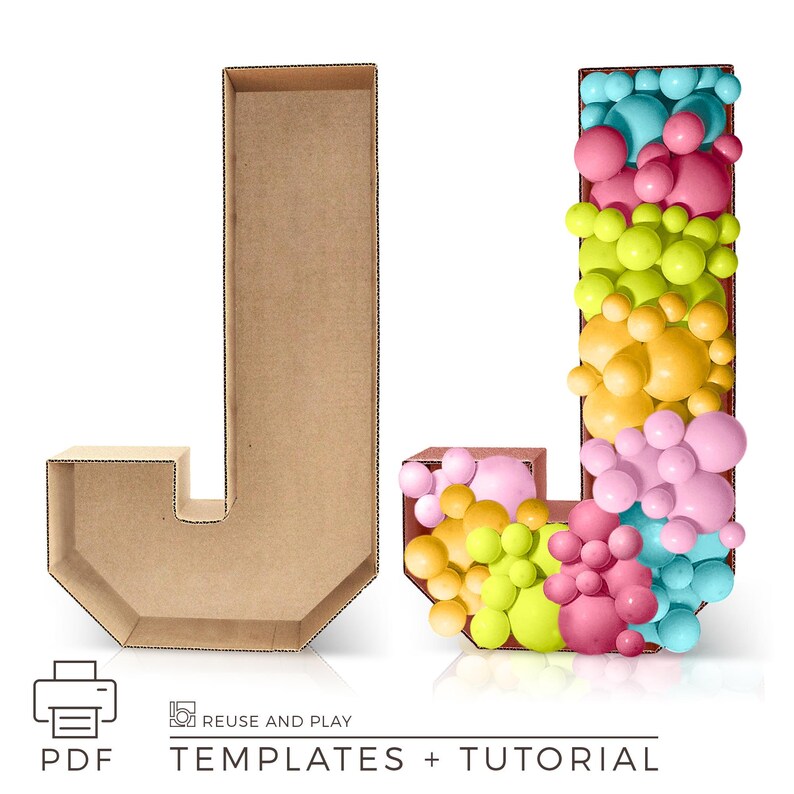 Huge BLOCK Letters TEMPLATES, A-Z | 42in - Etsy Canada
