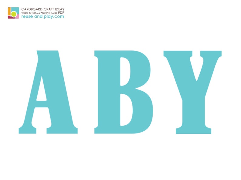 BABY Classic Letters Templates 30 In - Etsy