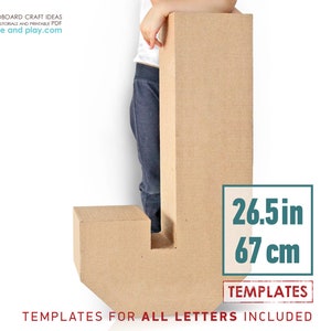 Giant BLOCK Letters TEMPLATES, A-Z | 26.5in - Etsy