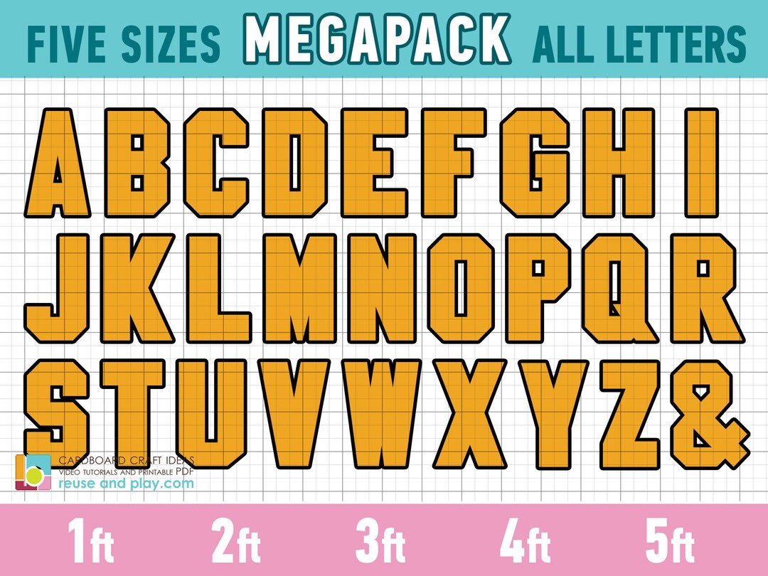 Letters TEMPLATES MEGA PACK - Etsy