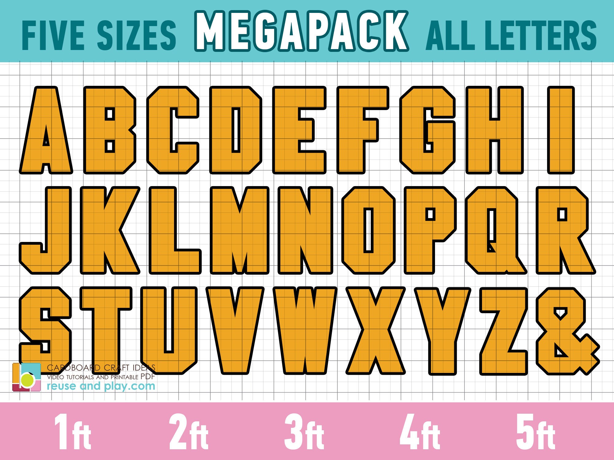 Letters TEMPLATES MEGA PACK - Etsy Canada