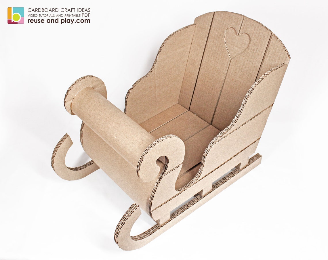 Christmas Sleigh Decor TEMPLATE - Etsy